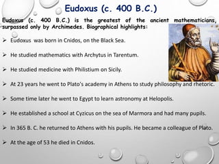 Development of Geographical Thoughts and Explanation in Greek period | PPTX