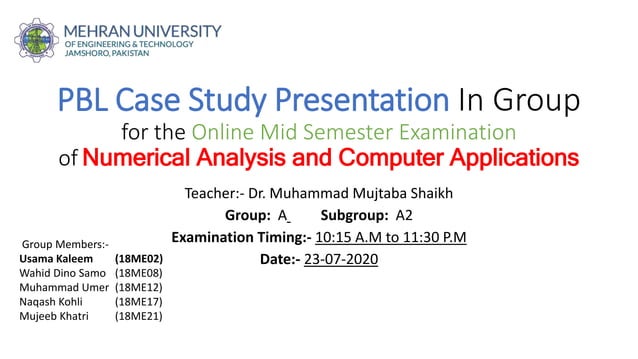 Problem Based Learning Presentation NACA | PPTX