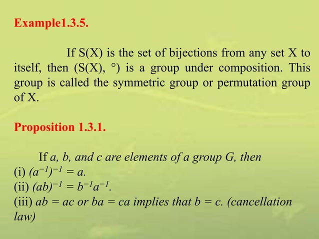 Group abstract algebra | PPTX | Chemistry | Science