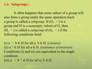 Group abstract algebra | PPTX