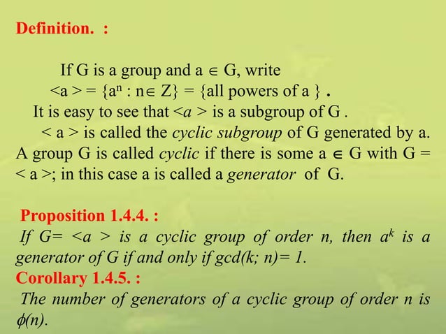 Group abstract algebra | PPTX | Chemistry | Science