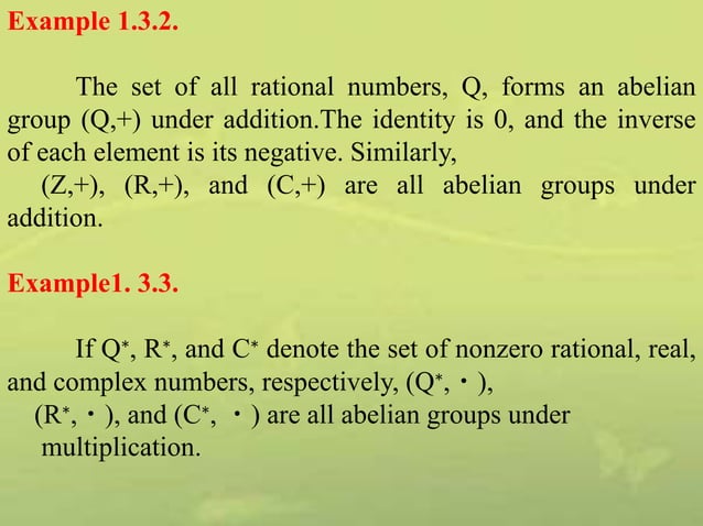 Group abstract algebra | PPTX | Chemistry | Science