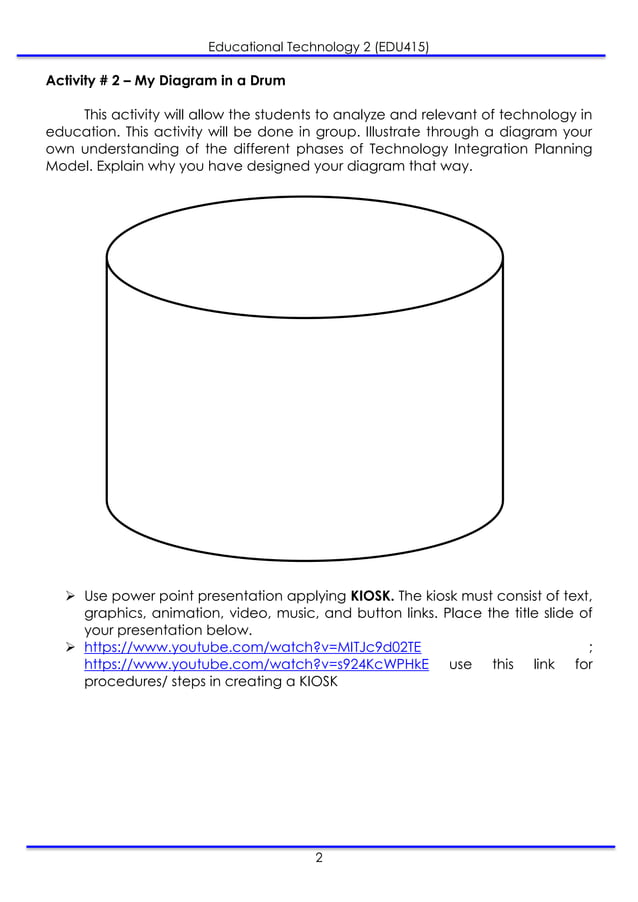 EdTech 2 Group activity | PDF