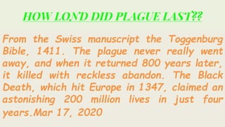 history of pandemics | PPTX