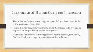 Group activity 1: Introduction to HCI | PPTX