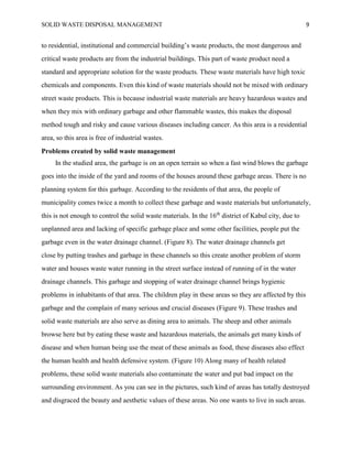 Group a final project, solid waste disposal management | PDF