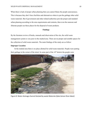 Group a final project, solid waste disposal management | PDF