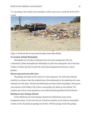Group a final project, solid waste disposal management | PDF