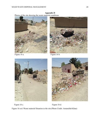 Group a final project, solid waste disposal management | PDF