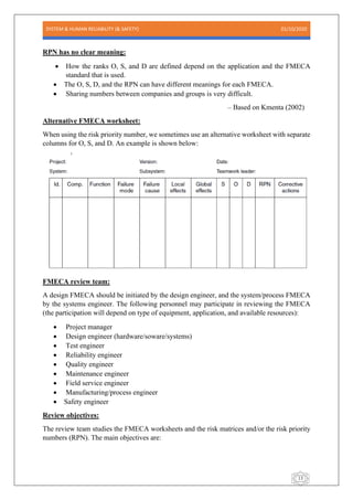 Application Of FMECA | PDF | Mechanical and Industrial Engineering ...