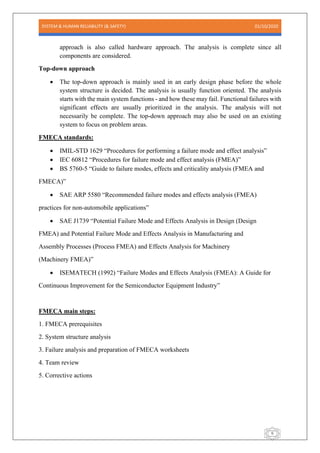 Application Of FMECA | PDF | Mechanical and Industrial Engineering Industry | Industries
