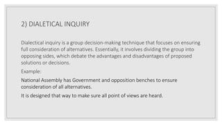 Group Aided Decision making revised | PPTX