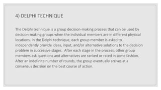 Group Aided Decision making revised | PPTX