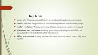 Team and team work | PPTX