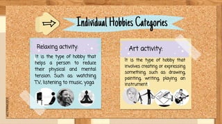 Group and individual hobbies | PPTX | Participant Sports | Fitness and ...