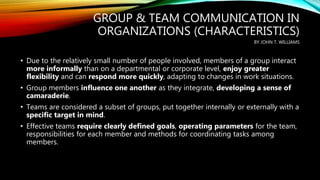 Group and team communication | PPTX