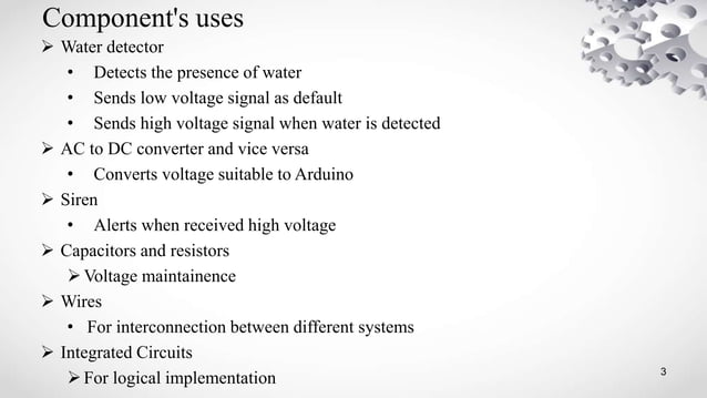 Water overflow system design using arduino | PPTX