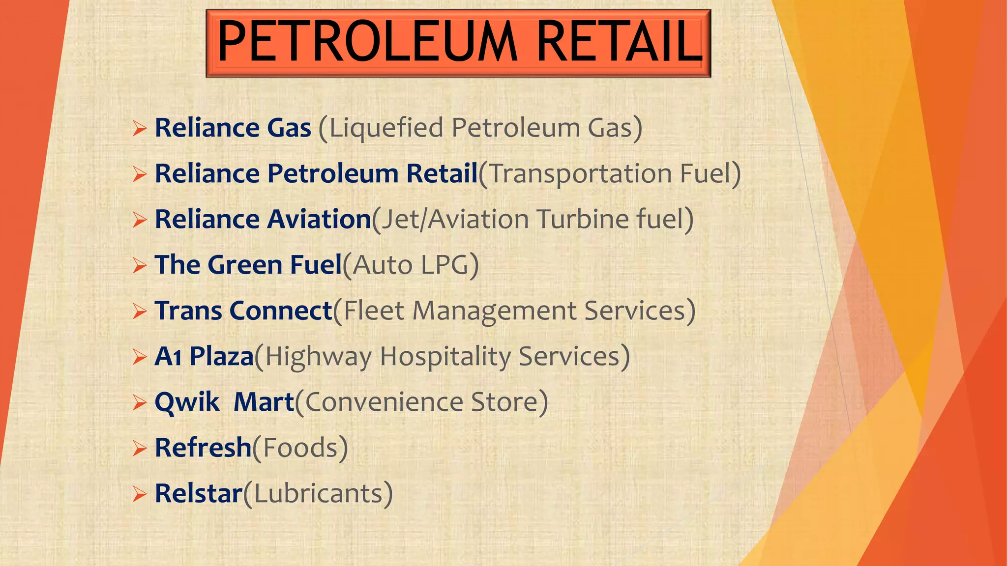 Reliance Industries Limited ppt | PPTX