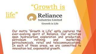 Reliance Industries Limited ppt | PPTX
