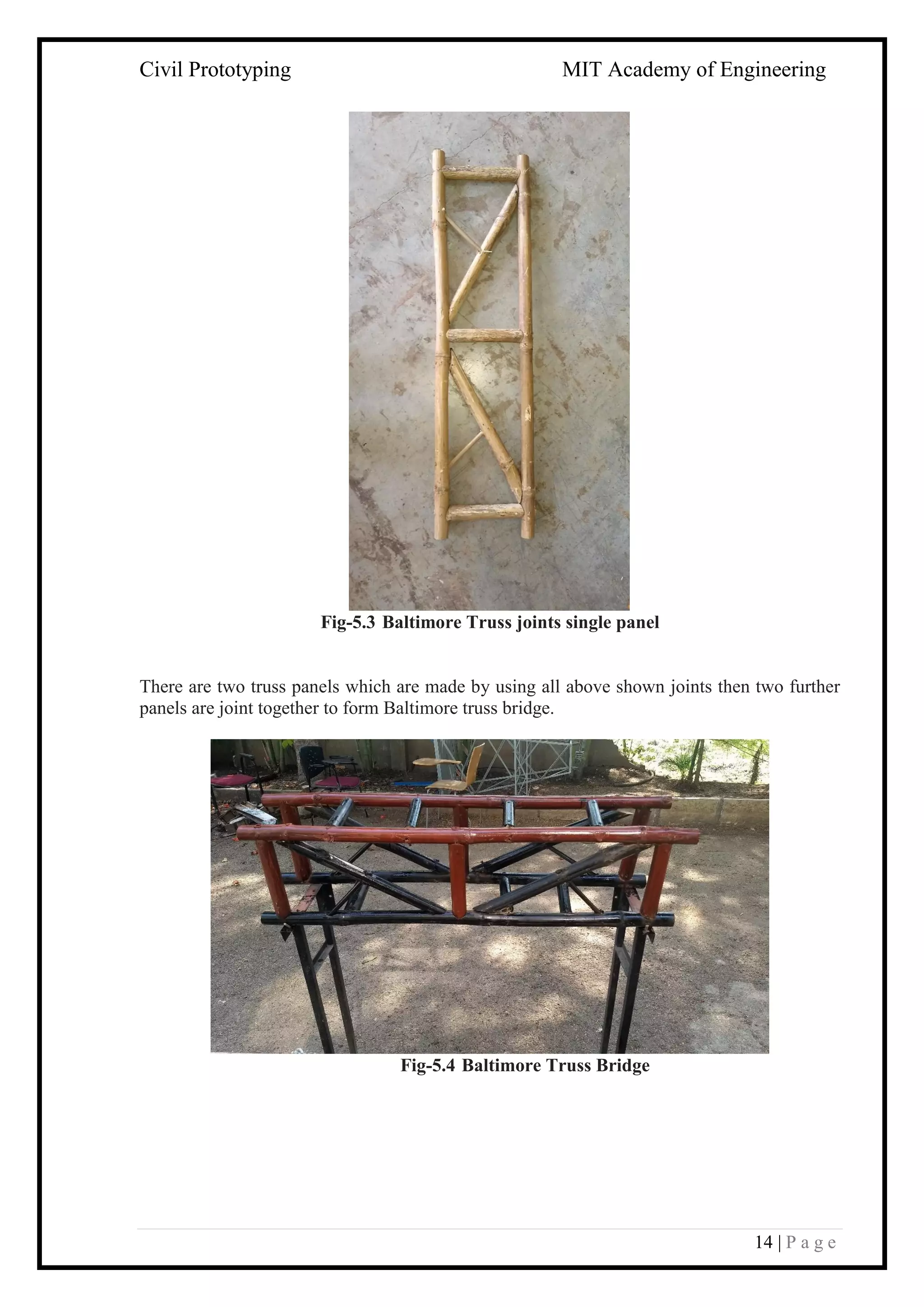 Baltimore Truss Design Based on bamboo | PDF