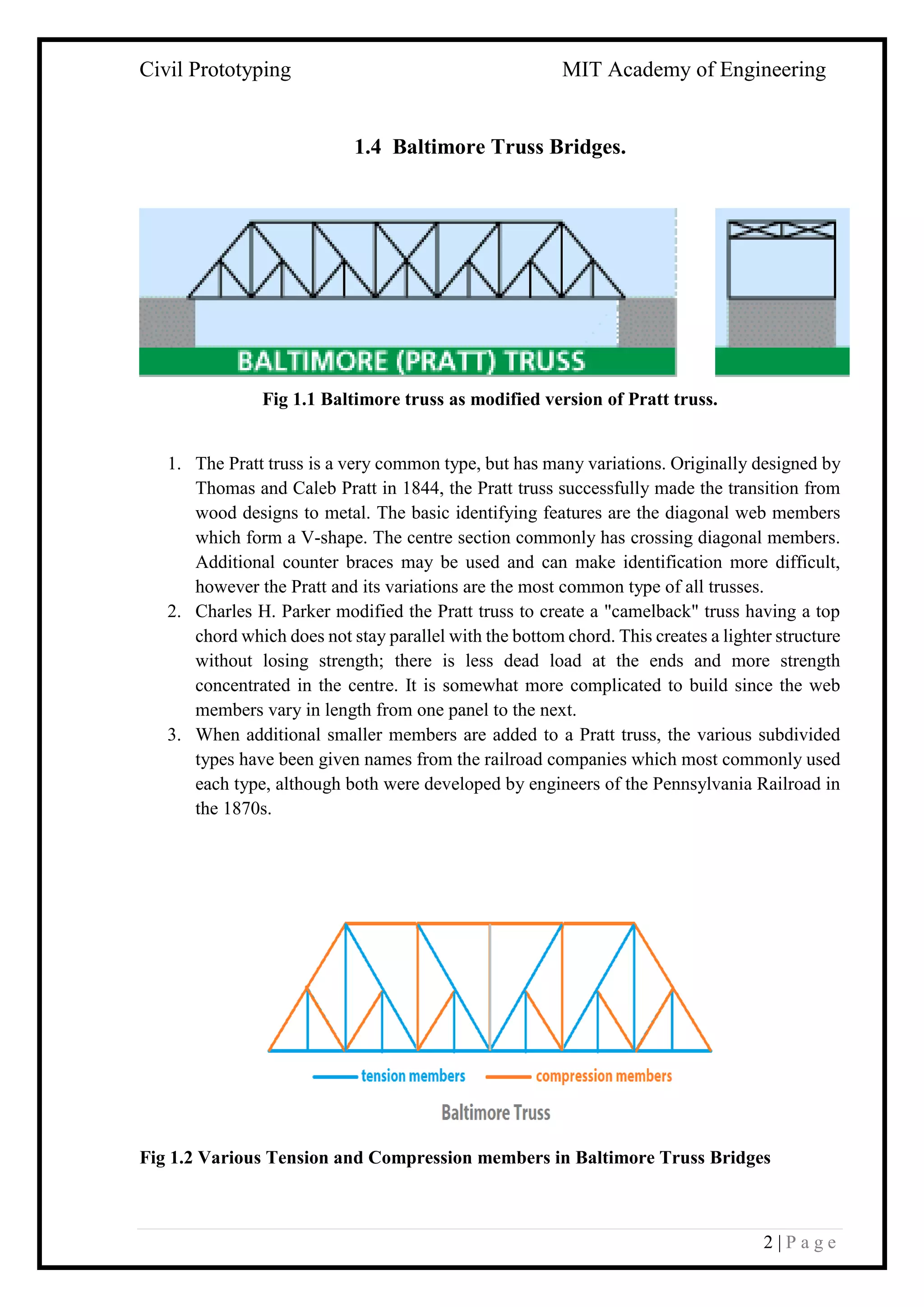 Baltimore Truss Design Based on bamboo | PDF