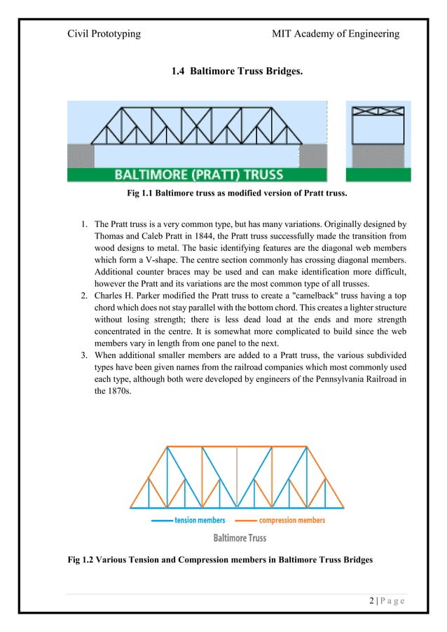 Baltimore Truss Design Based on bamboo | PDF