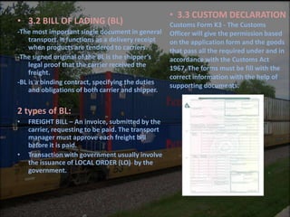 Element of Logistics : Shipping of charcoal product . | PPTX