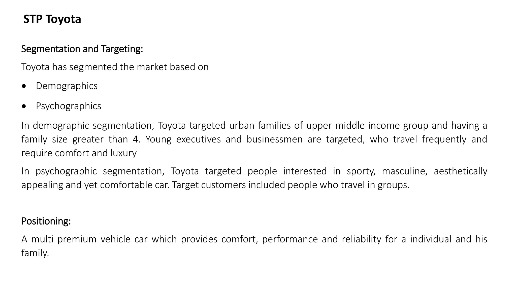 Marketing Program Design- Toyota Kirloskar | PPTX