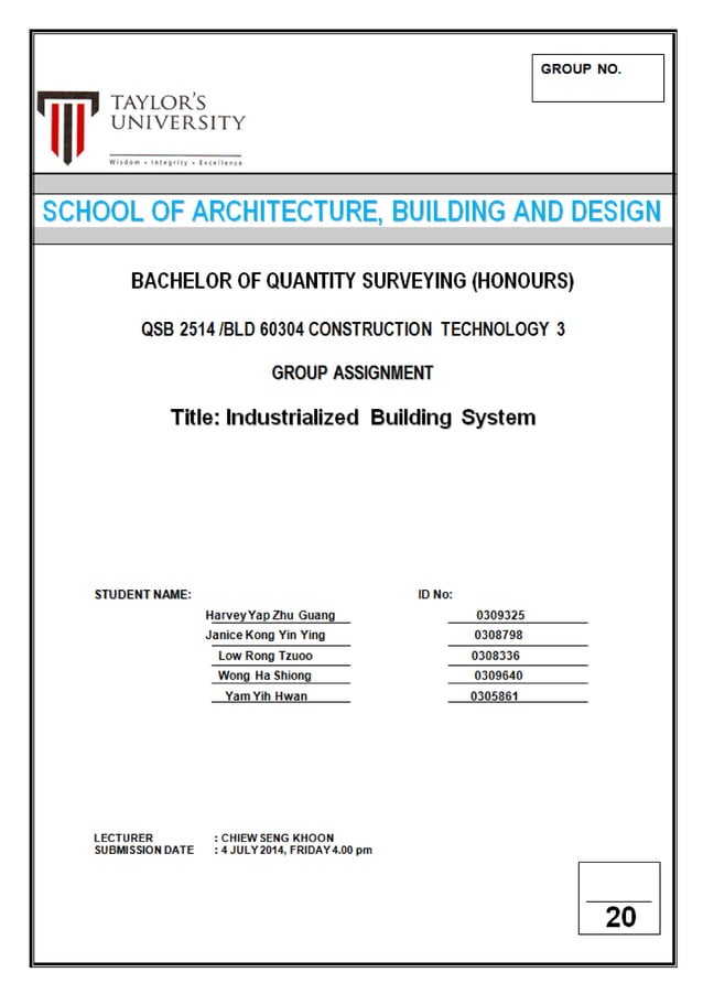 Group Assignment：IBS System | DOCX | Civil Engineering Industry ...