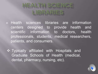 LSU-HSC Library: An Overview | PPTX