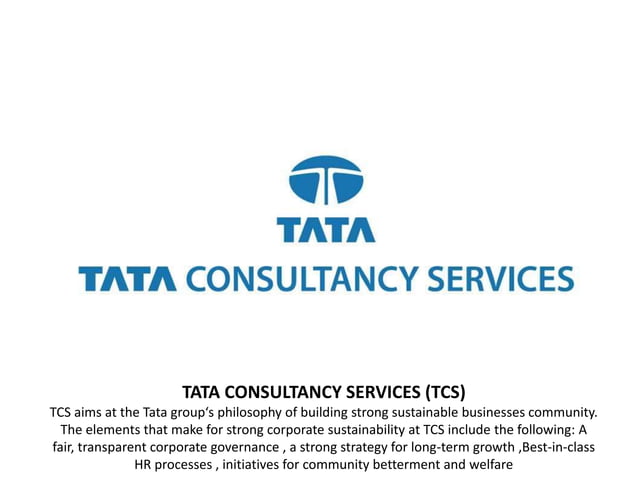 corporate social responsibility of tata group | PPT