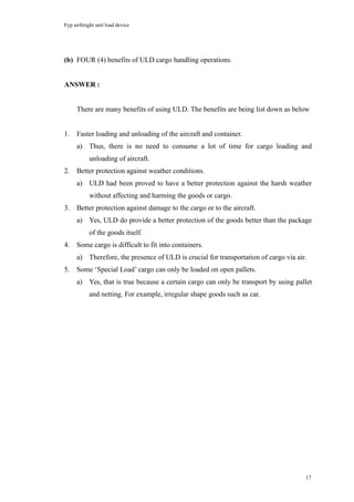Group assignment revision uld | PDF