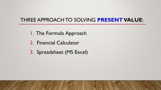 Present Value and Future Value of a Single Sum Problem | PPT