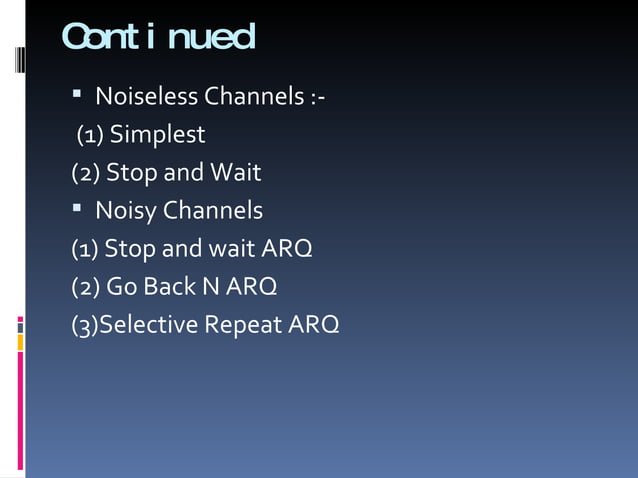 Stop and Wait arq | PPT