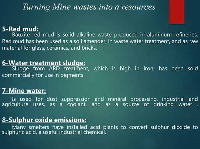 Mine Waste Management | PPTX