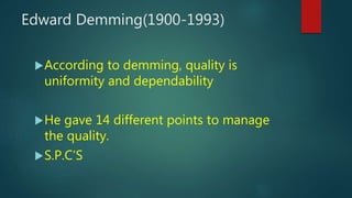 Quality management | PPT