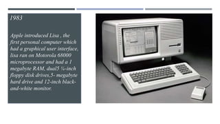 THE FOURTH GENERATIONS OF COMPUTERS.(1972-1984) | PPT