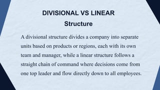 Divisional Structure Powerpoint Lesson 3 | PPTX