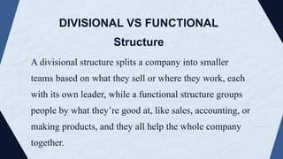 Divisional Structure Powerpoint Lesson 3 | PPTX