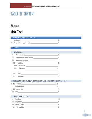 Central steam heating system report | PDF