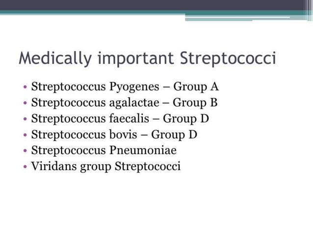 Group b & d streptococci | PPTX | Biological Sciences | Science