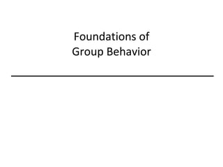 Group Behavior | PPT