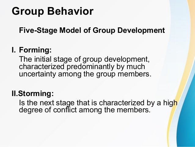 Group behavior