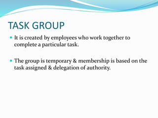 GROUP BEHAVIOR IN OB | PPTX