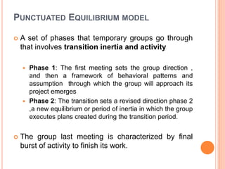 Punctuated Equilibrium Model Of Group Development