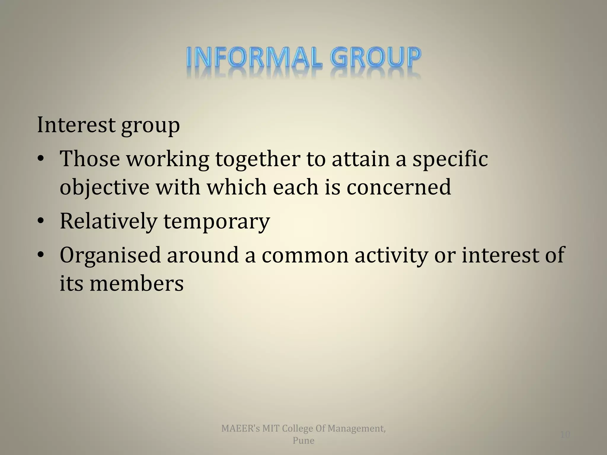 Group behaviour ppt | PPTX