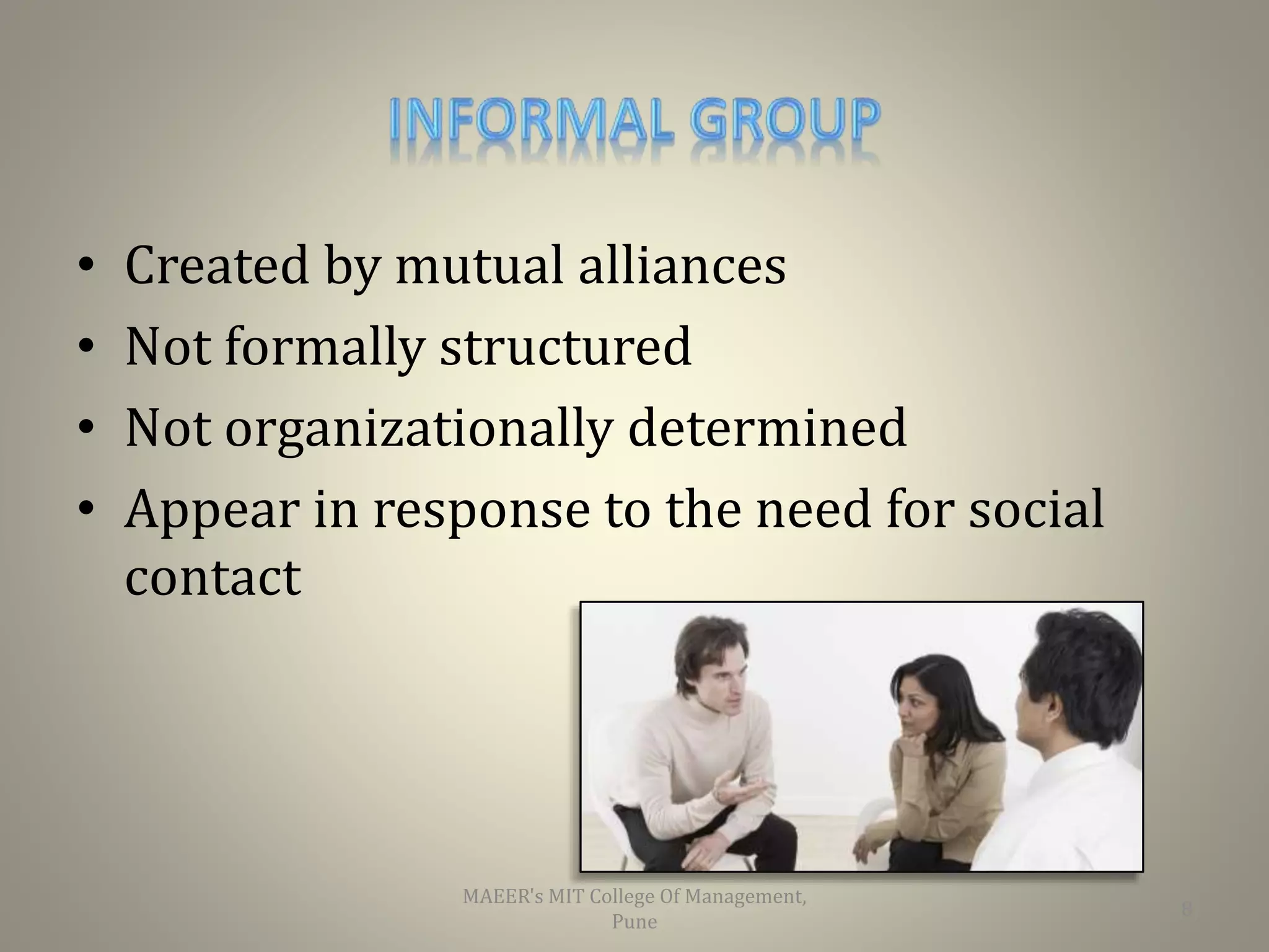 Group behaviour ppt | PPTX