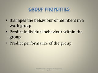 Group behaviour ppt | PPTX