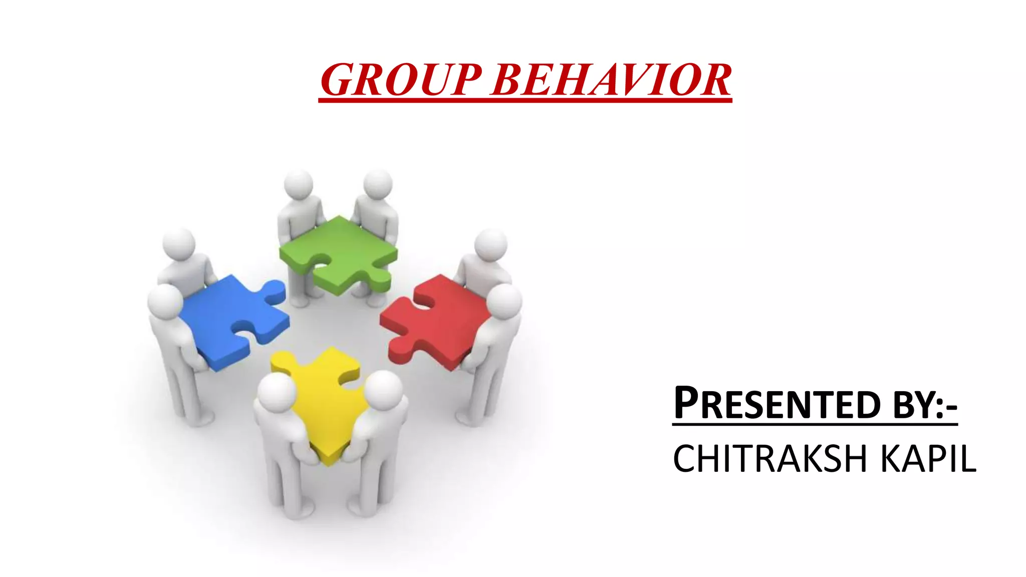 Group Behavior in organisaations | PPT