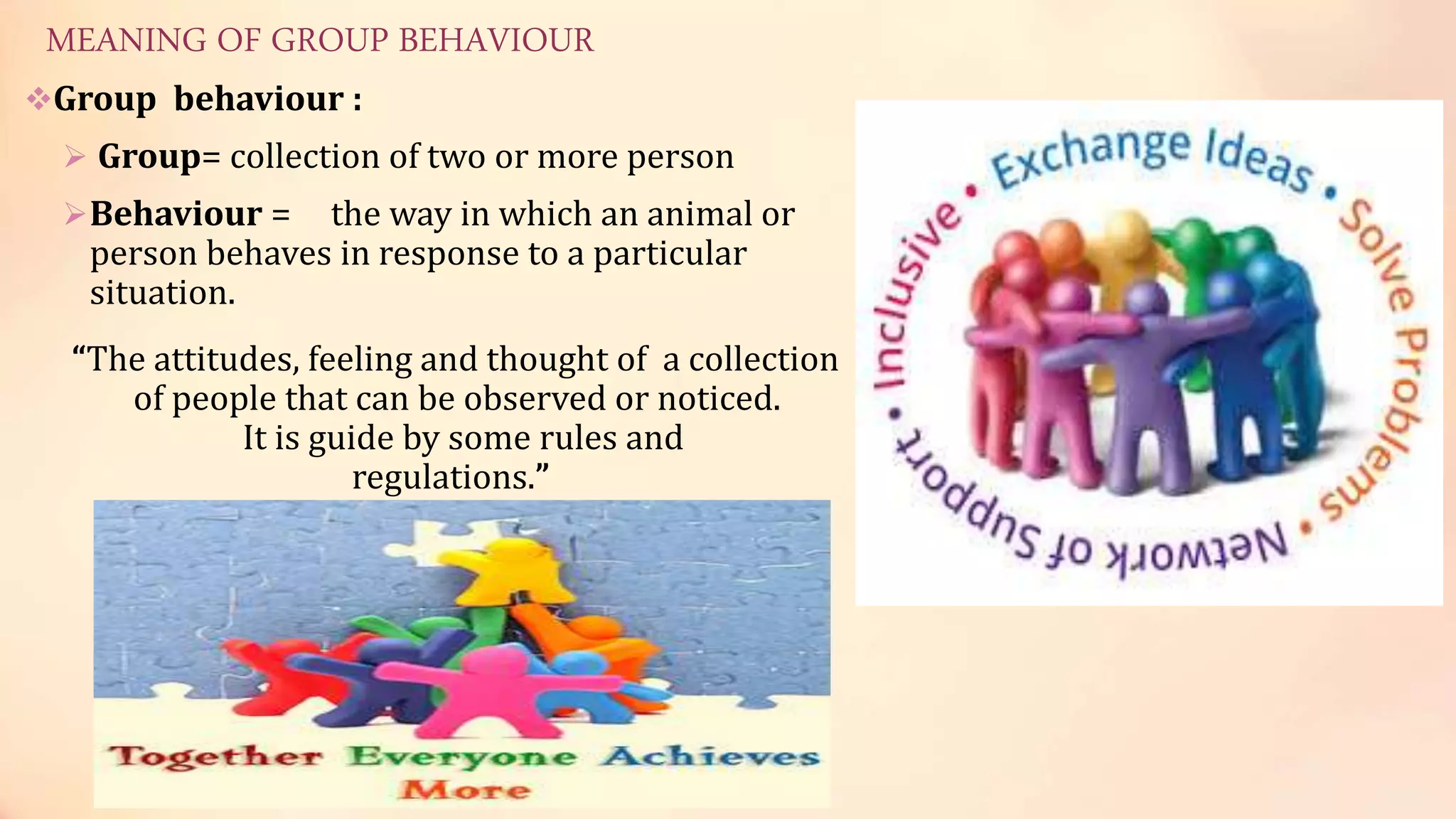 Group behaviour | PPT